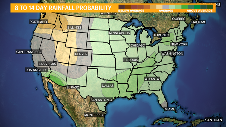 Change in weather pattern could bring rain in long-term forecast ...