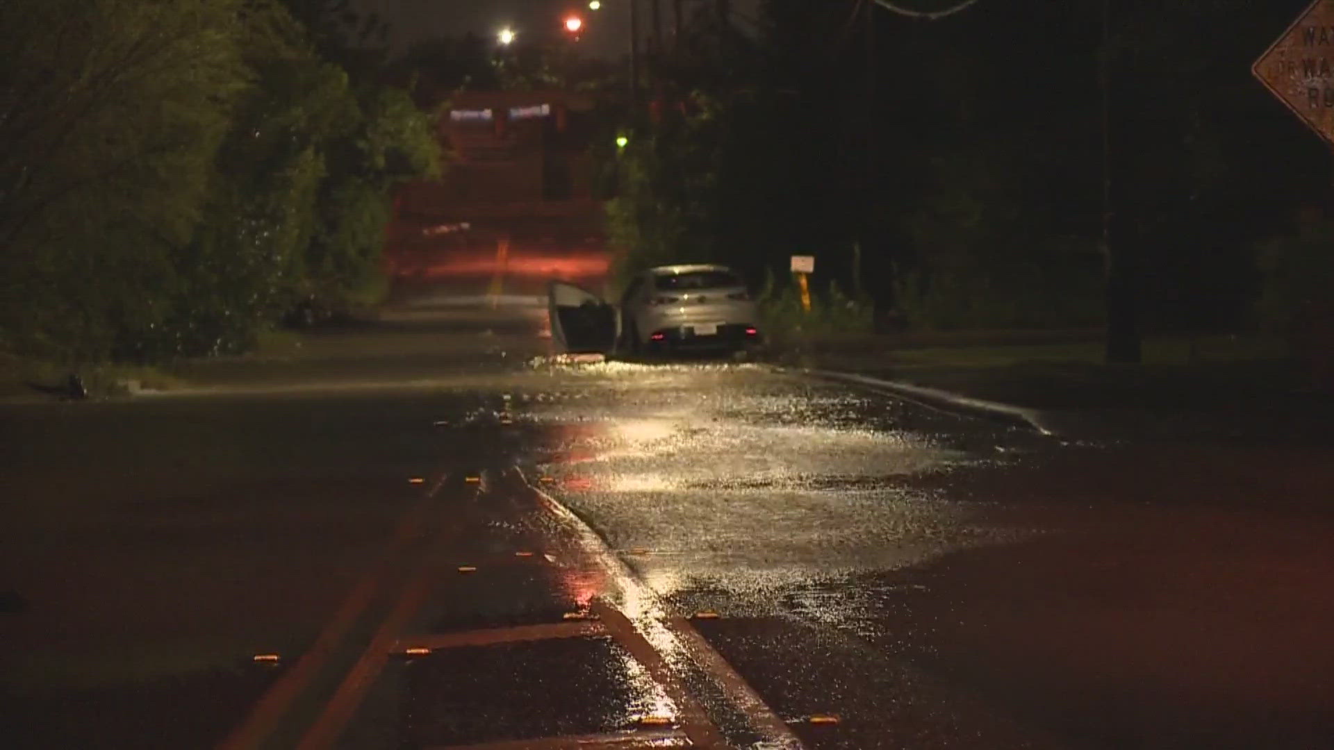 Heavy rain created dangerous road conditions in the San Antonio area ...