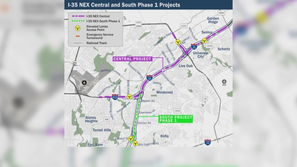 Parts of I-35 set to close nightly for construction from San Antonio to ...