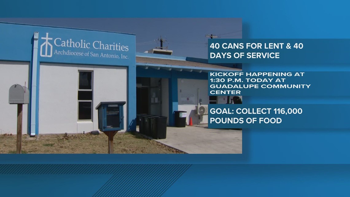 Catholic Charities kicks off their 40 cans for Lent and 40 days of ...