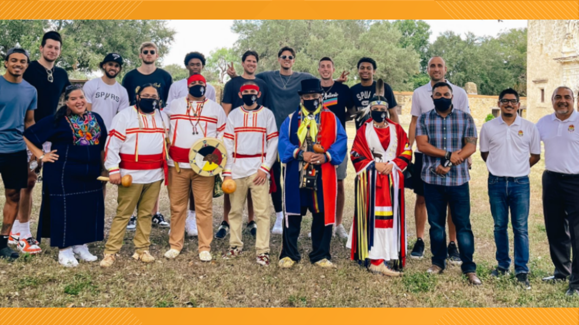 Spurs visit with American Indians In Texas to learn | kens5.com