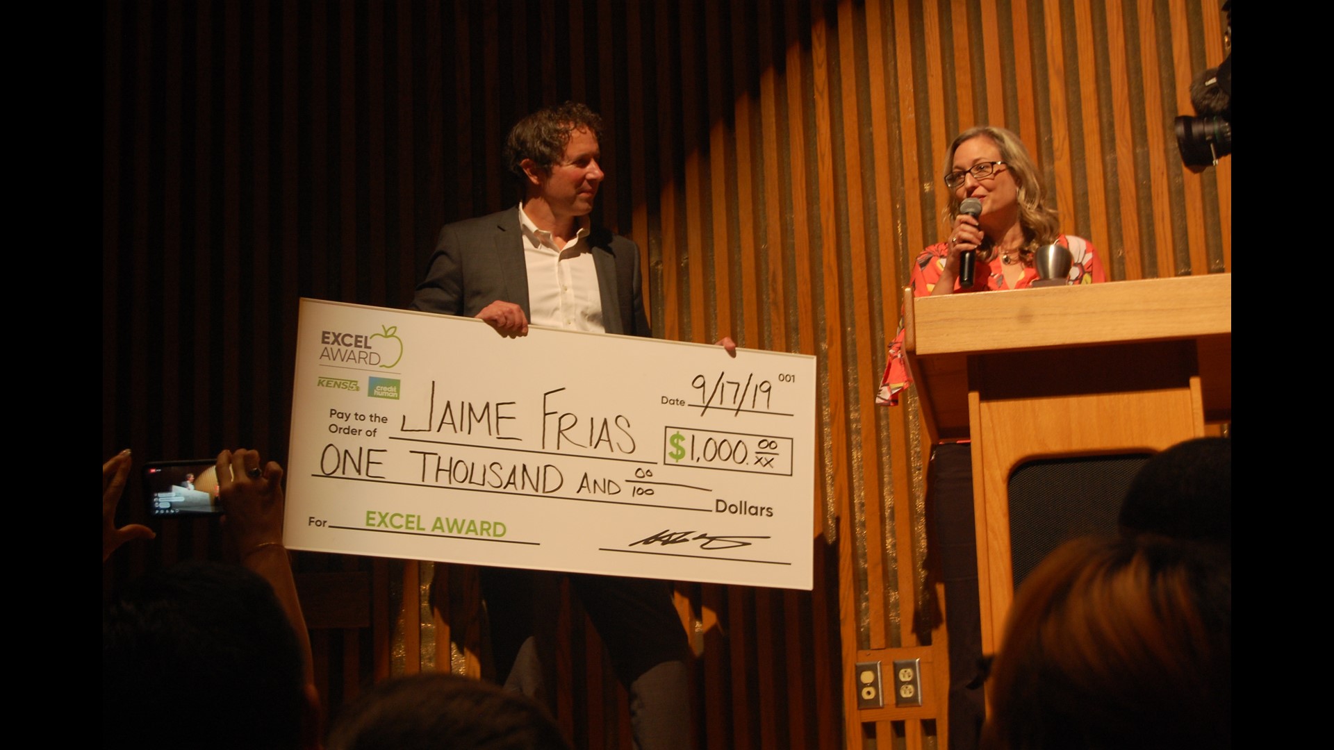 Jaime Frias wins KENS 5 Credit Human EXCEL award for Northside ISD ...