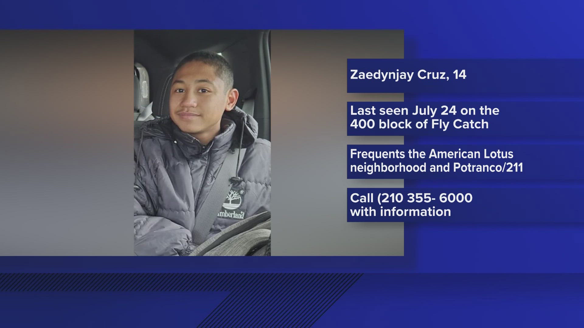 Bexar County Sheriff's Office seeks missing 14-year-old boy | kens5.com