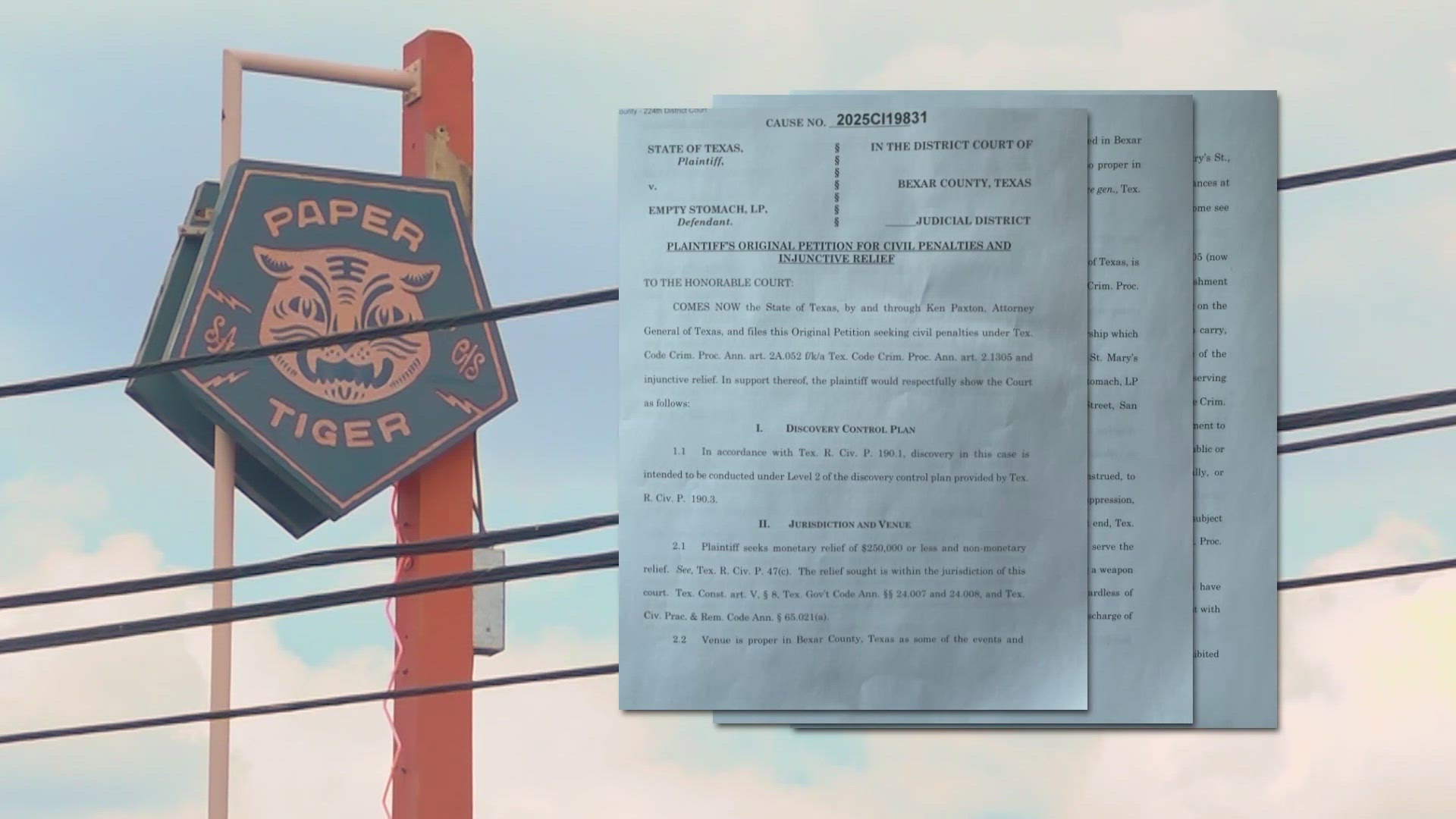 Ken Paxton sues SA music venue Paper Tiger over denied gun access ...