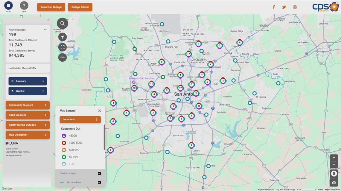 CPS Energy reports outages affecting over 15,000 people as winds whip ...