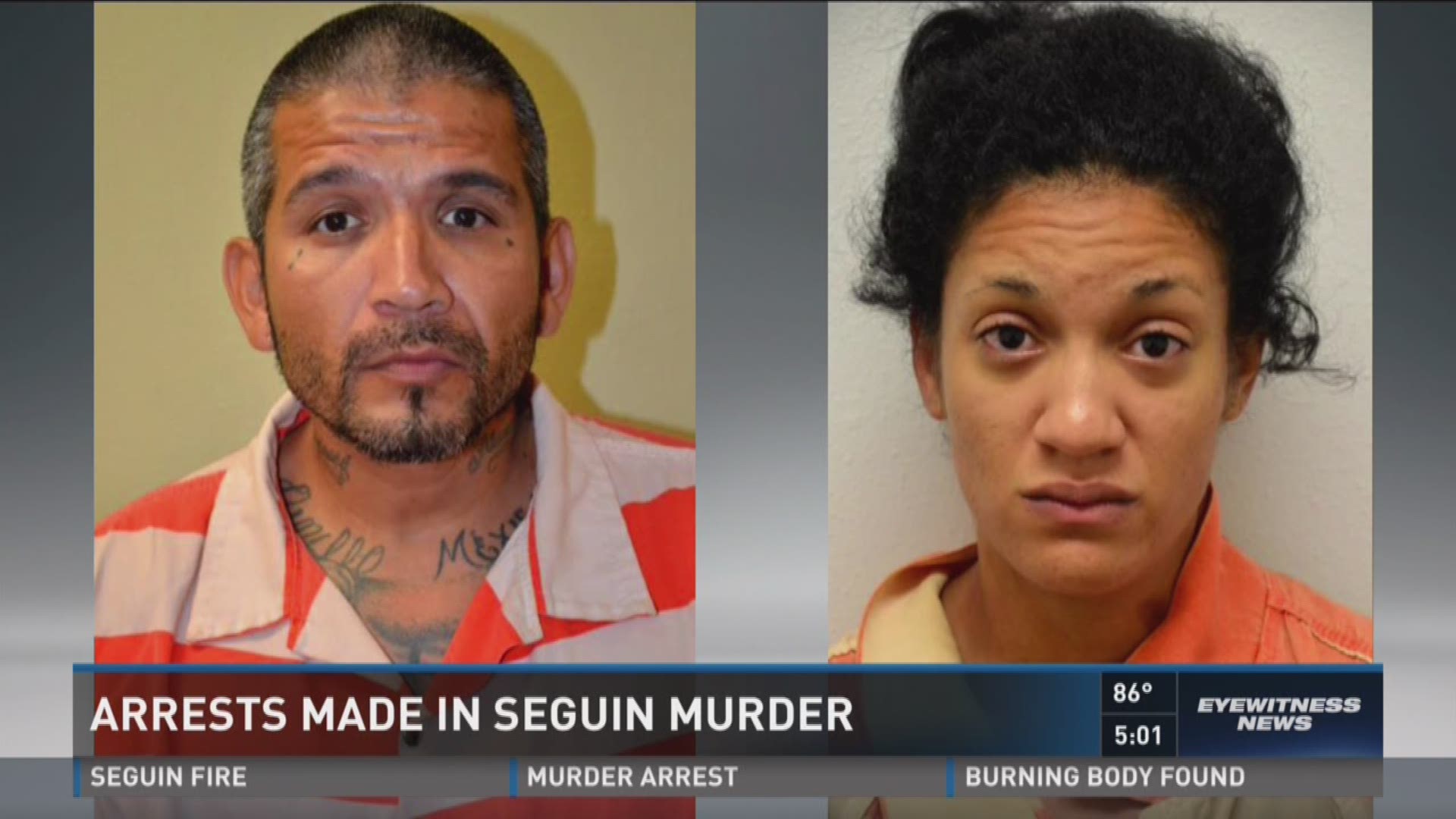 Seguin police arrest couple in bridge murder case | kens5.com