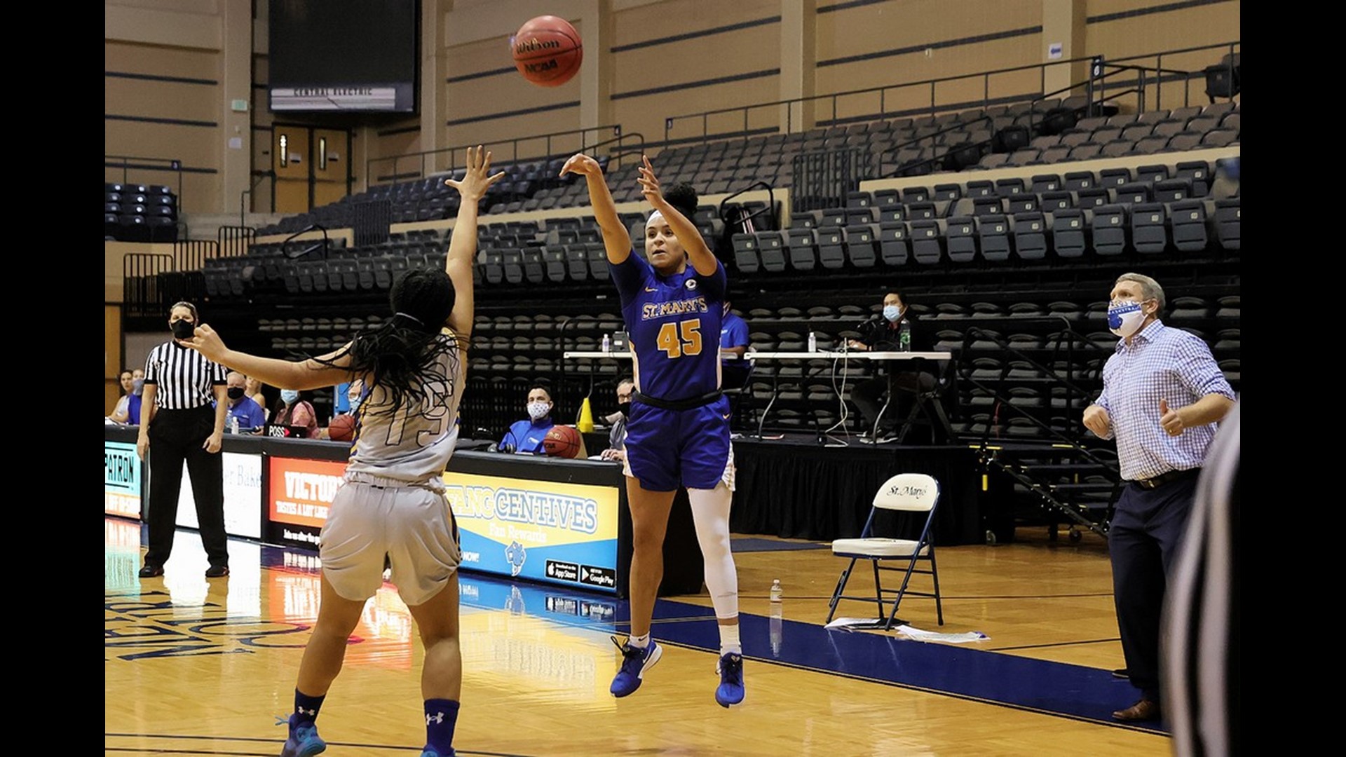 St. Mary's University Rattlers women's basketball team defeats Angelo ...