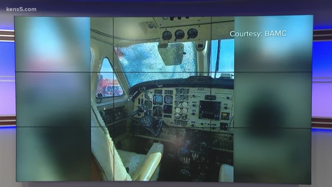 Pilot lands plane blind after bird crashes into windshield | kens5.com