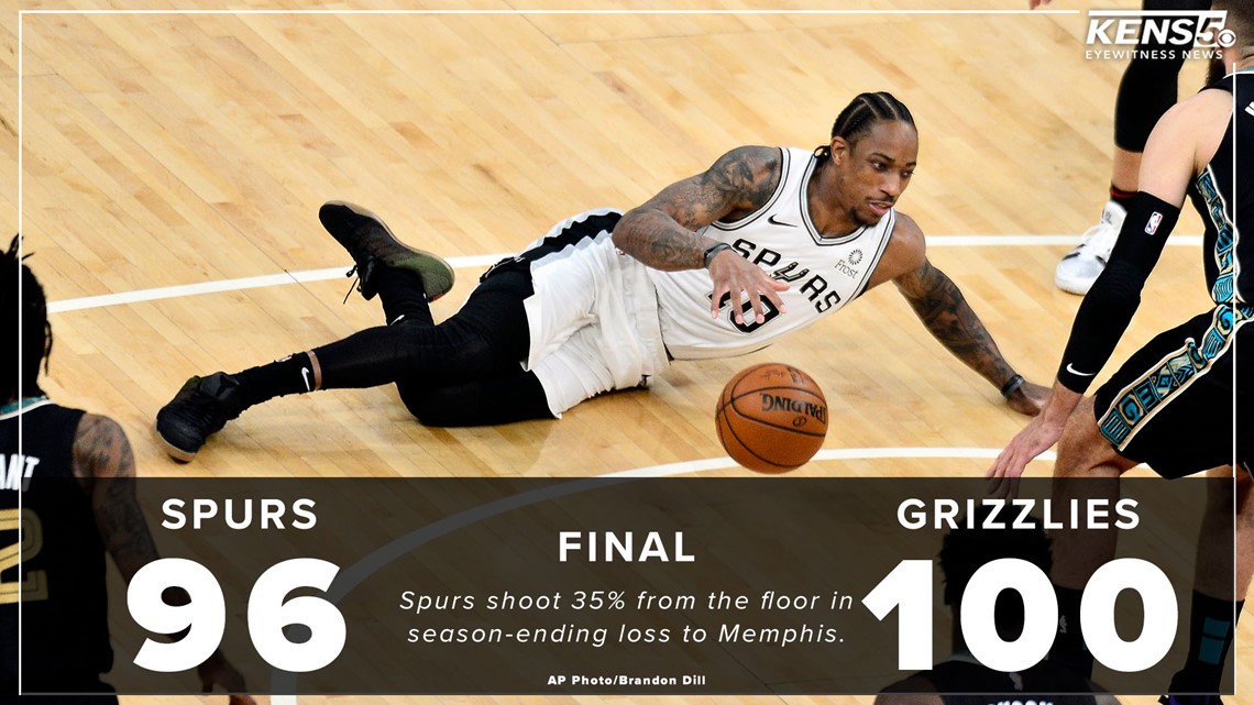 FINAL: Spurs season ends after poor shooting in 100-96 loss to ...