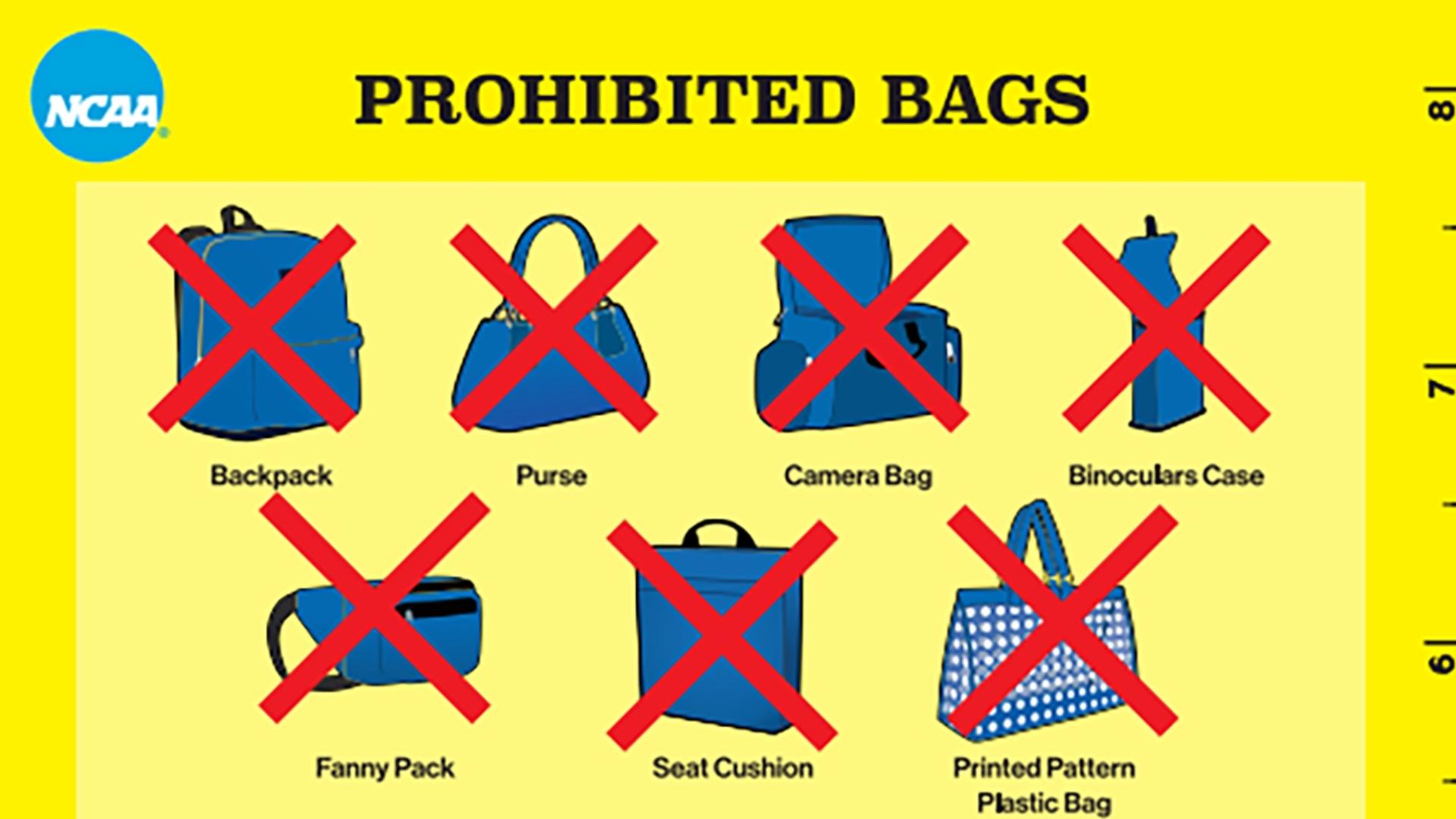 Know prohibited items for Final Four weekend events | kens5.com