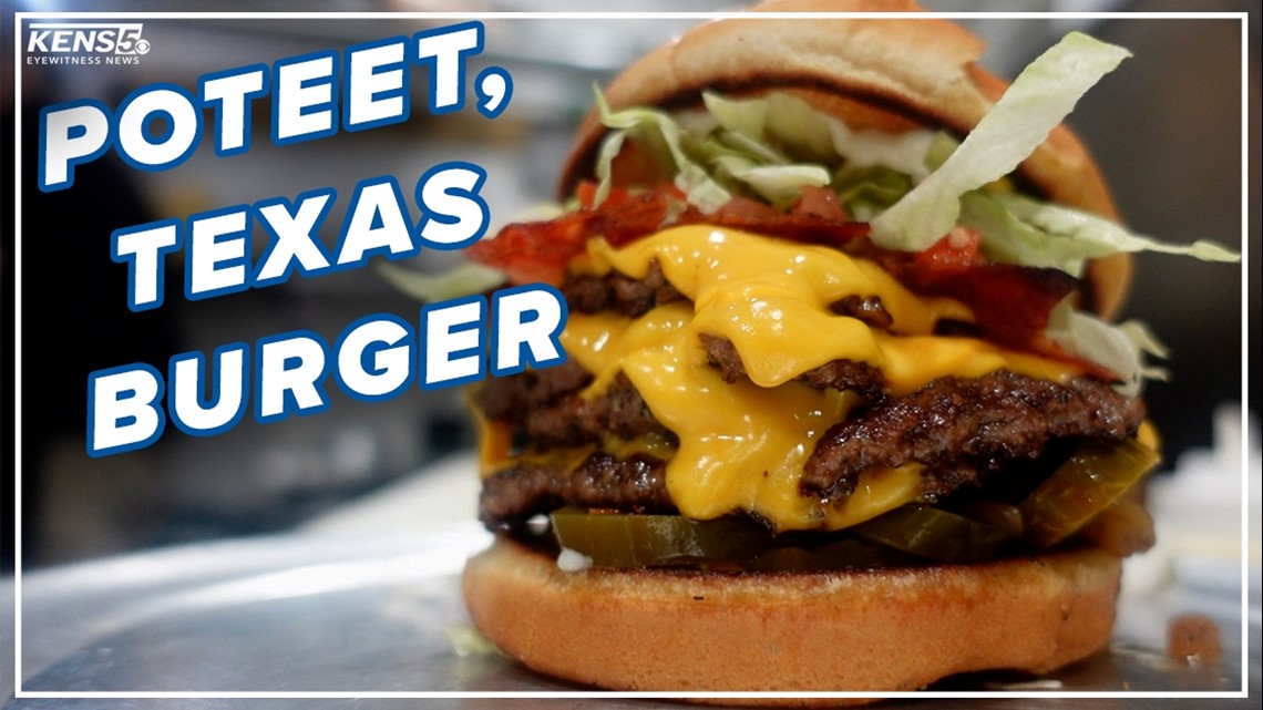 Could you take on this four patty, four cheeses, stuffed burger ...