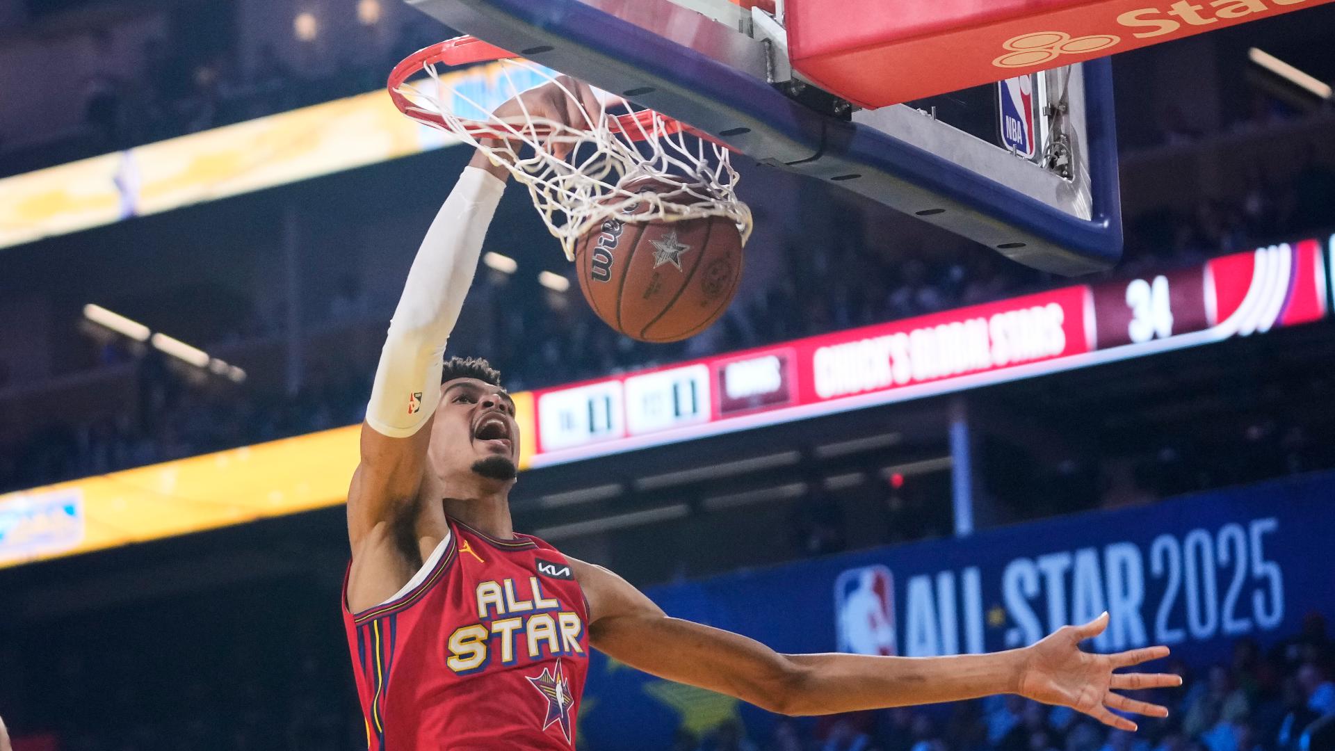 Wembanyama shines in losing effort in tourney final at NBA All-Star ...
