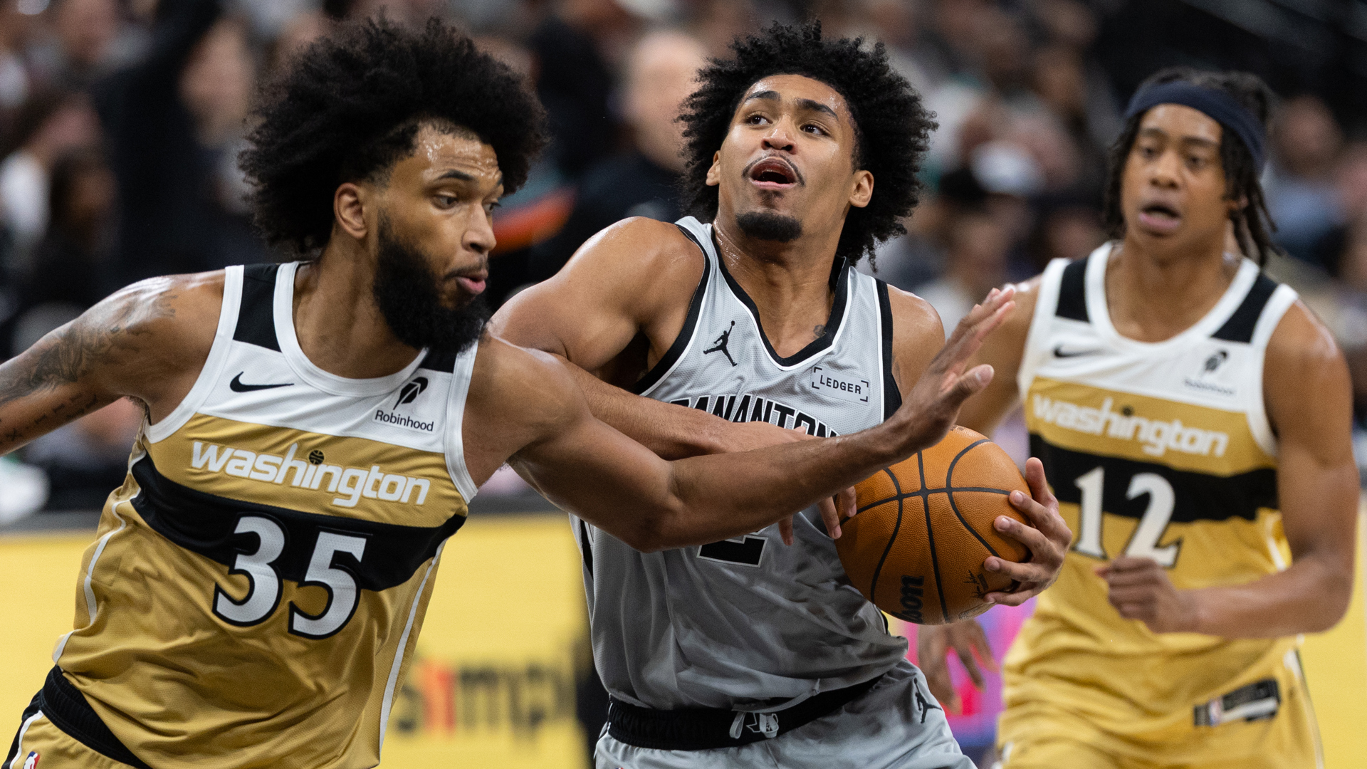 Spurs' Julian Champagnie matches up against twin brother as San Antonio ...
