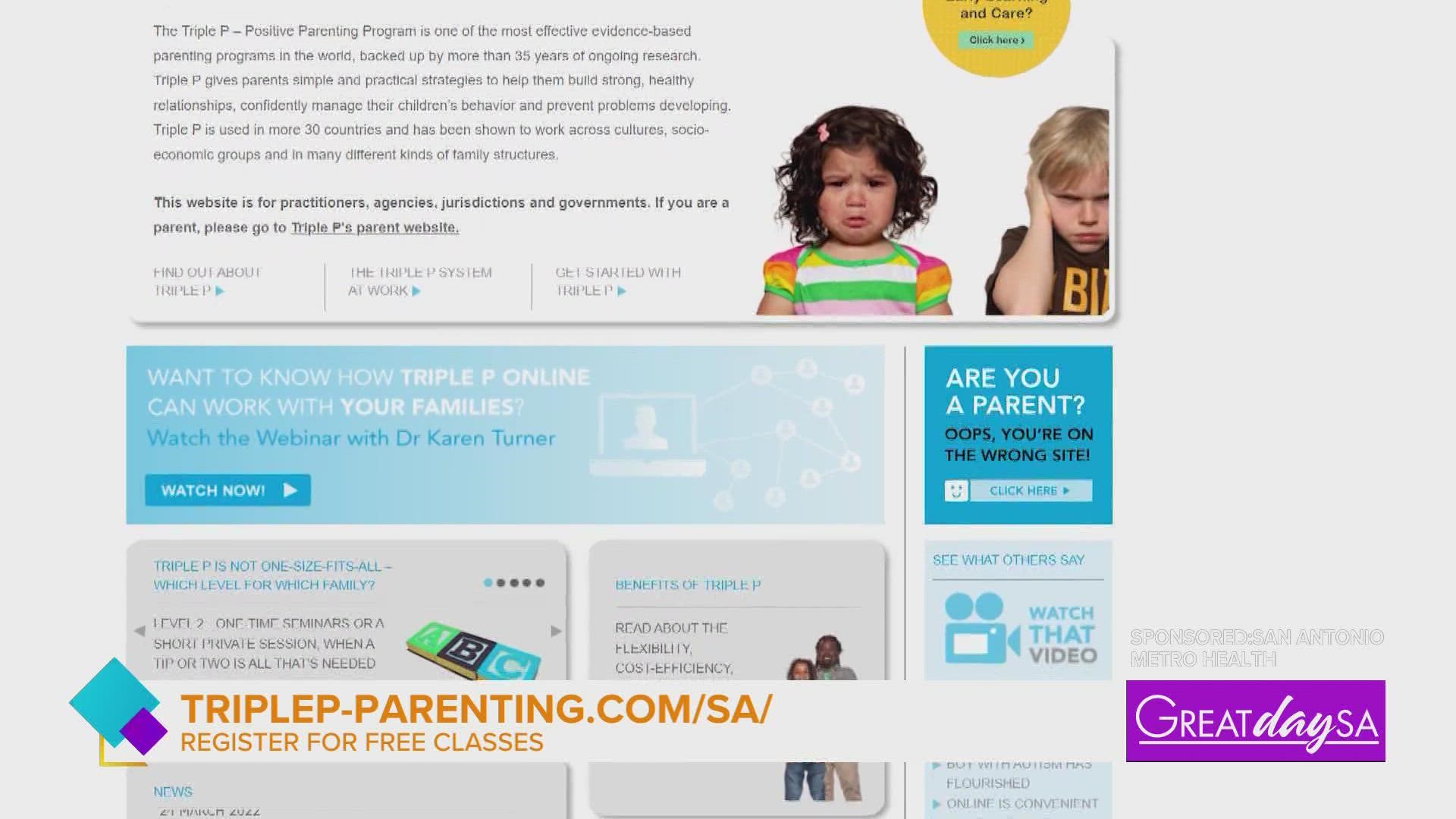 Learn about the 'Triple P' Program from San Antonio Metro Health ...