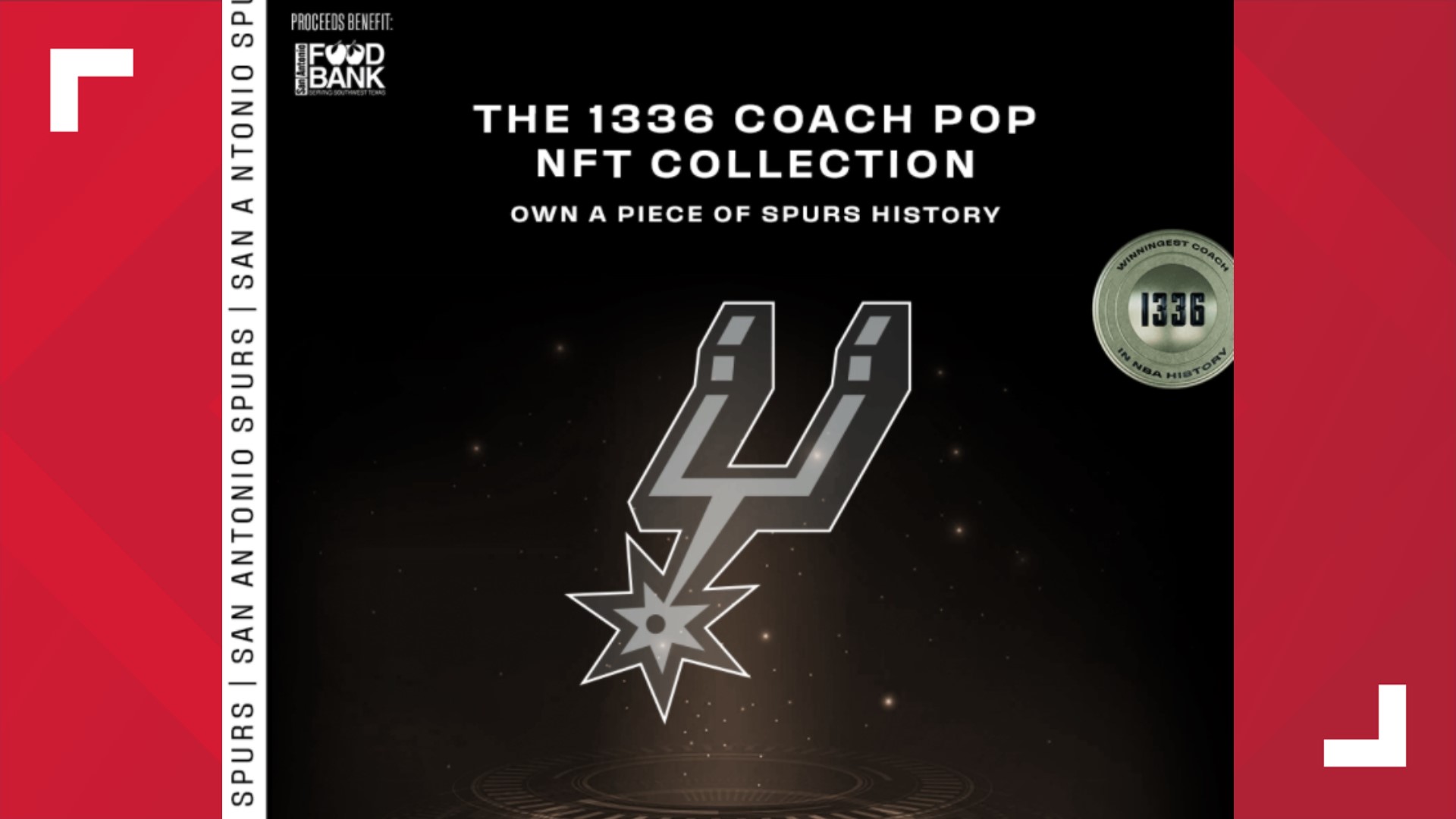 Spurs announce 1336 Coach Pop NFT Collection | kens5.com