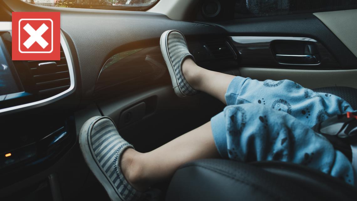 No, it is not safe for a child to sit in the front seat of a car once ...