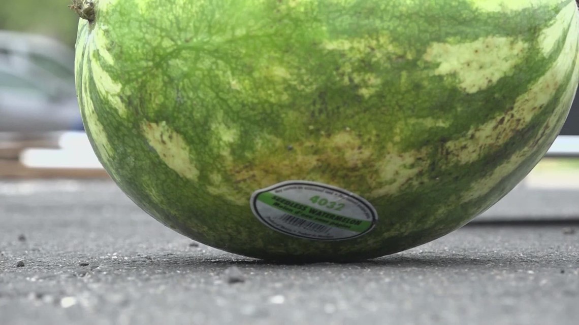 San Antonians line up for free watermelon giveaway | kens5.com