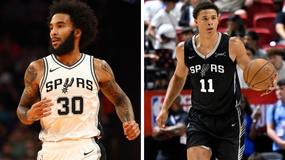 Spurs' Champagnie hosts 'Hoopsgiving' camp in San Antonio | kens5.com