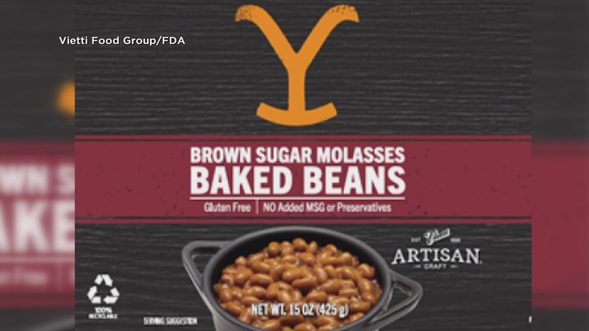 'Yellowstone' baked beans recalled over an undeclared allergen | kens5.com