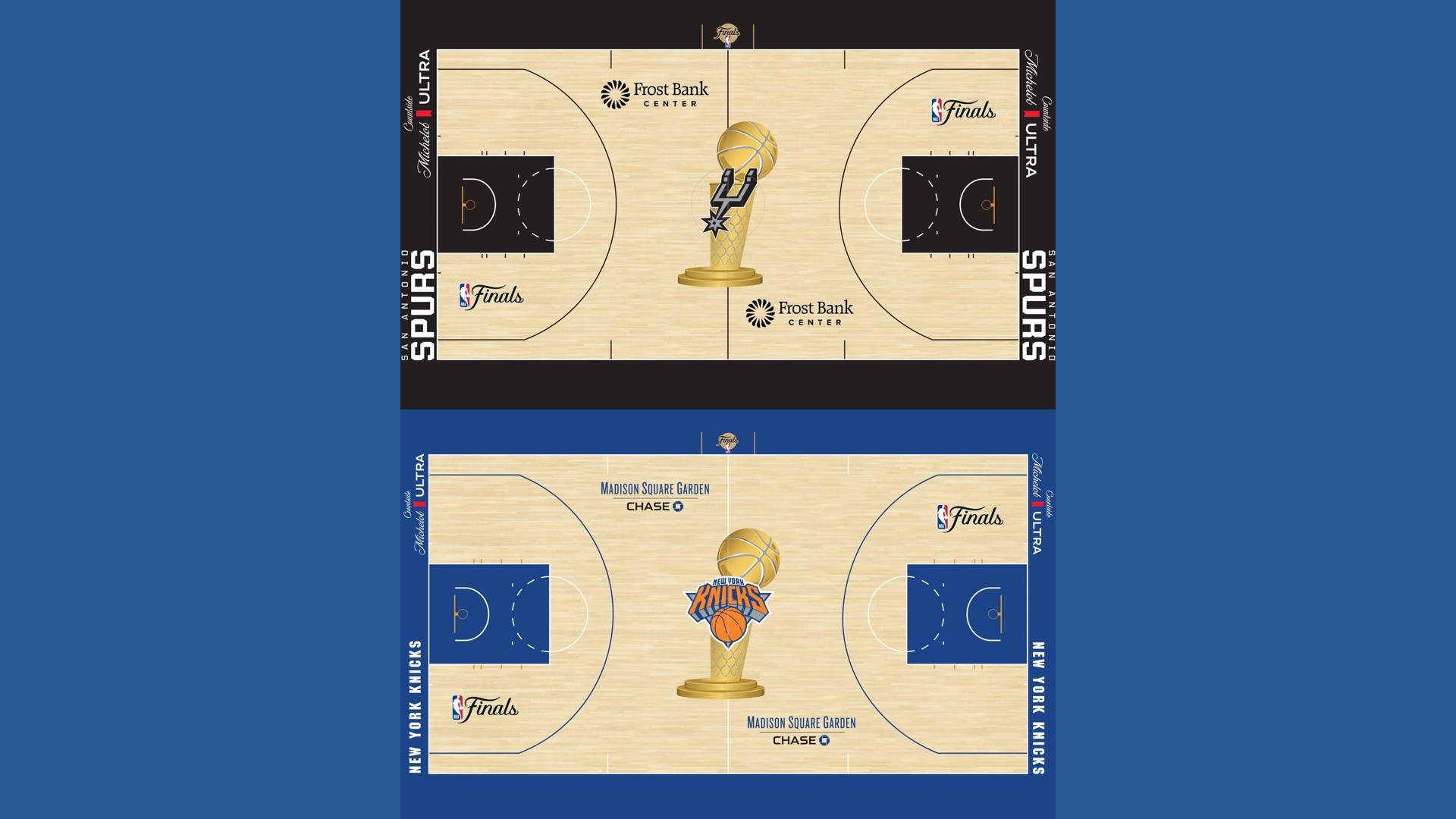 NBA brings back iconic Larry O'Brien Trophy logo to center court for ...