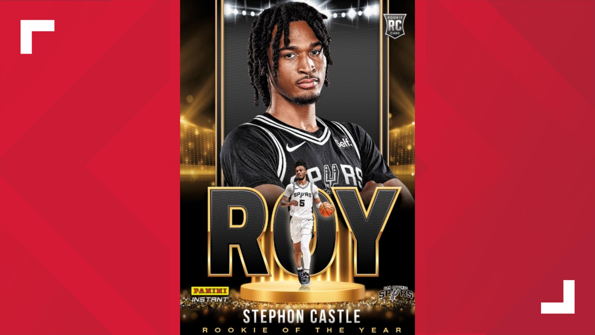Panini releases new Stephon Castle Rookie of the Year card | kens5.com