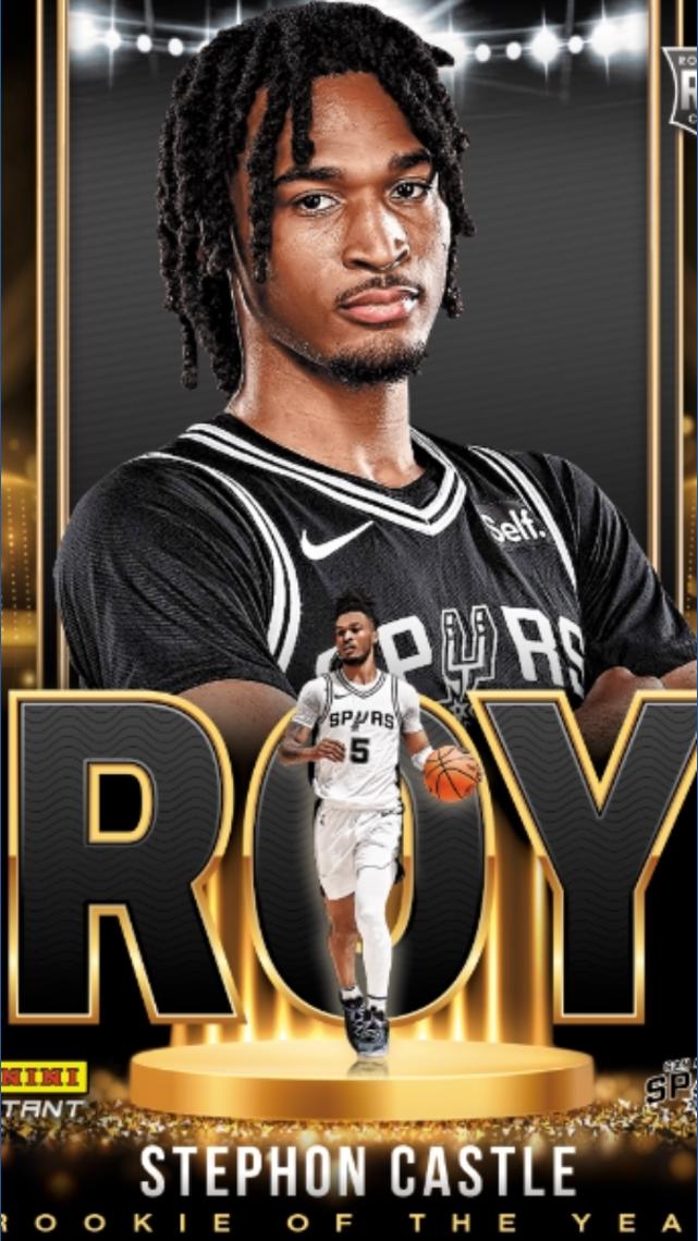 Panini releases new Stephon Castle Rookie of the Year card | kens5.com