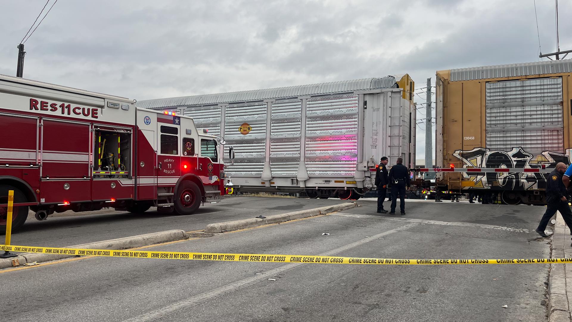 Man dead after being struck by train west of downtown area, SAFD says ...