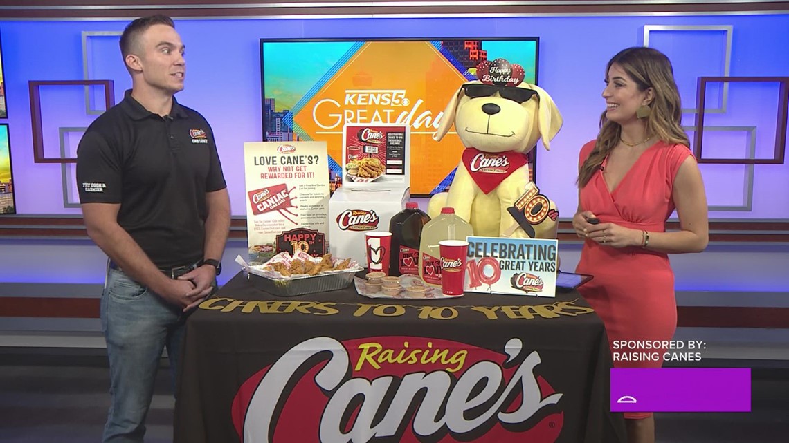 Raising Cane's is Celebrating 10 Years! | Great Day SA | kens5.com