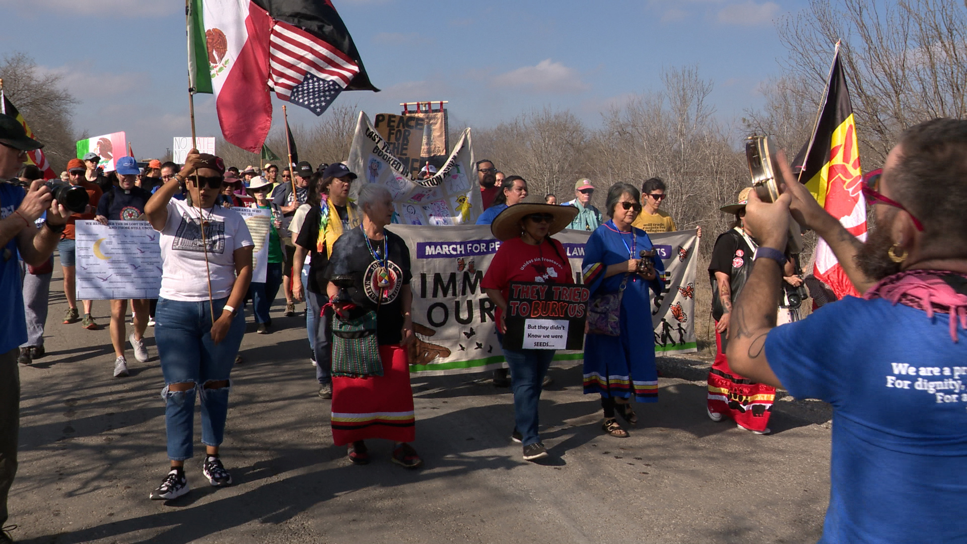 'We are just all human beings' | Faith leaders walk 9 miles to call for ...