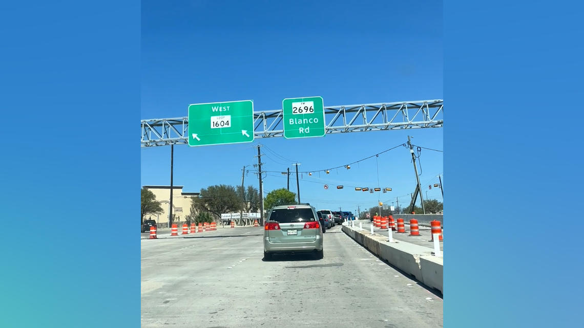Drivers now navigating new “diverging diamond interchange” at Blanco ...