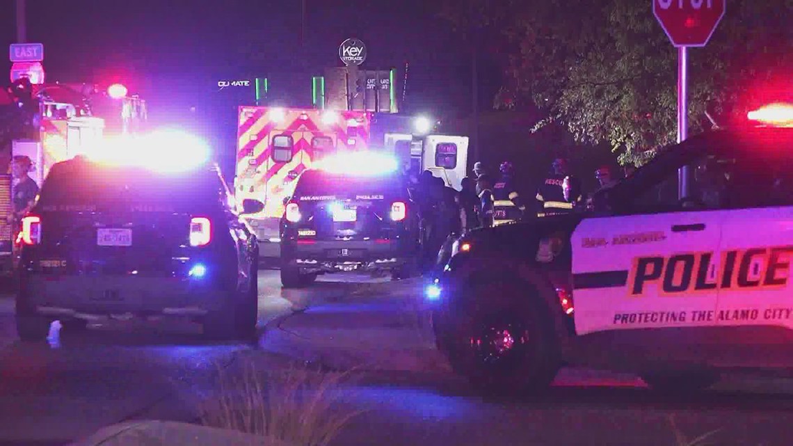 Driver trapped inside vehicle after losing control of car and crashing ...