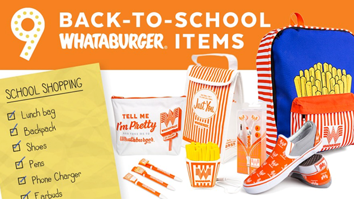 Check out these nine back-to-school Whataburger items! | kens5.com