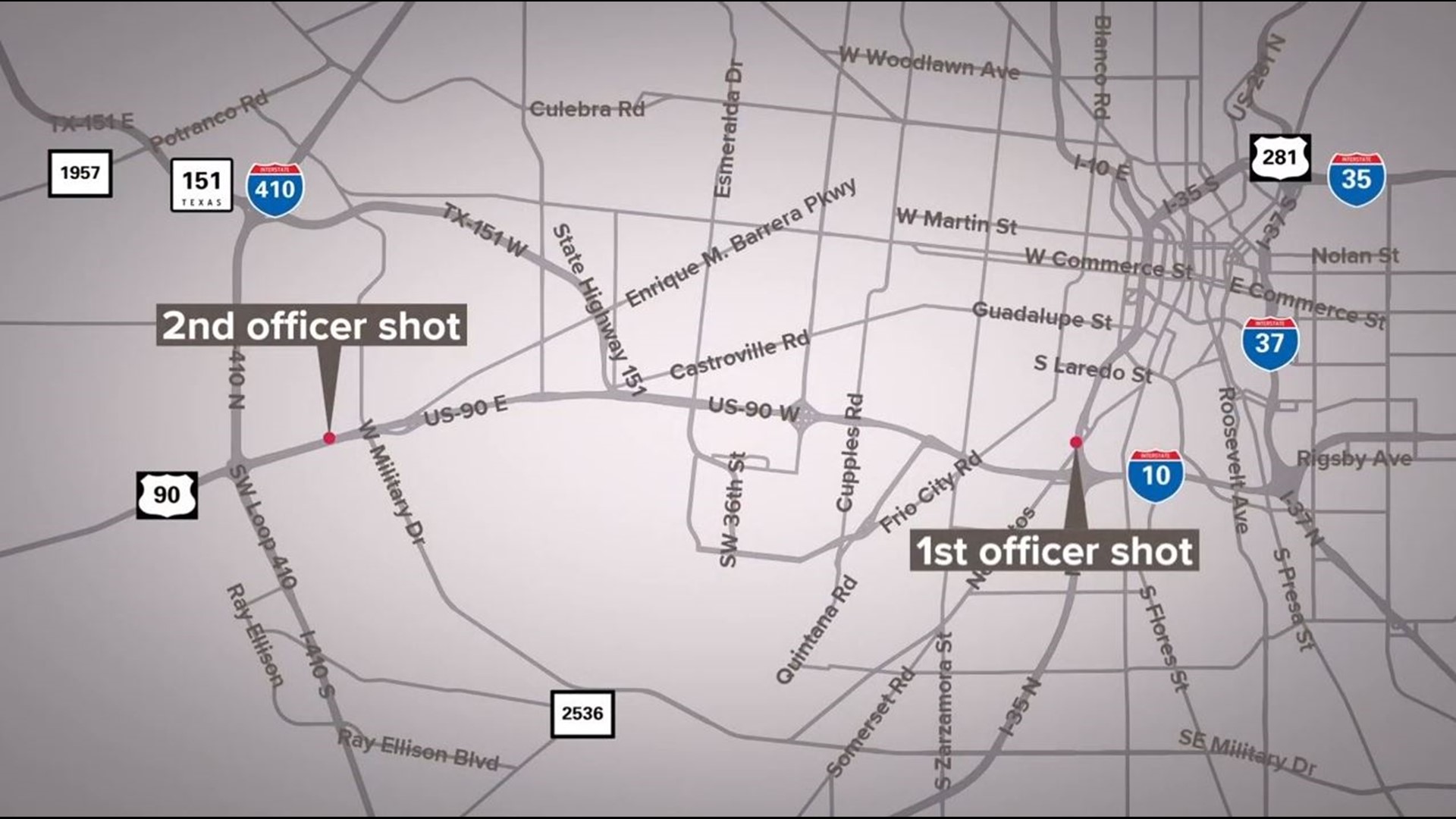 Who are the SAPD officers shot during a pursuit in August? | kens5.com