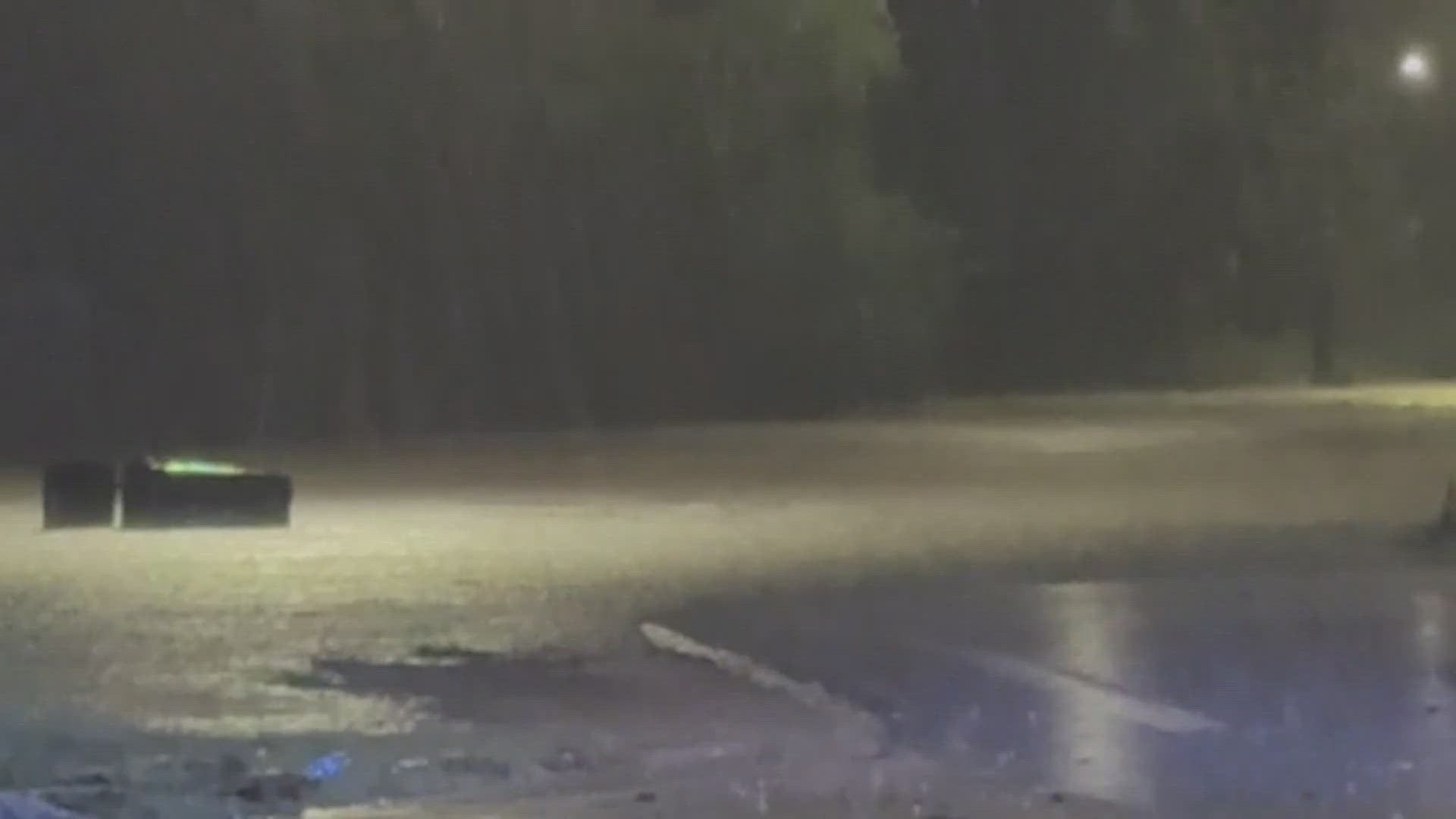 Heavy rain created dangerous road conditions in the San Antonio area ...