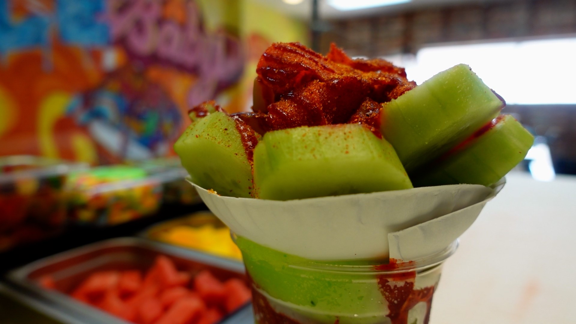 Chamoy-covered sweets served at Ice Ice Baby in San Antonio | kens5.com