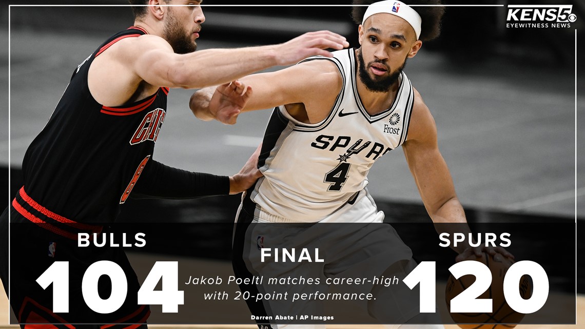 SPURS WIN 120-104: San Antonio dominated the Bulls in the first half ...