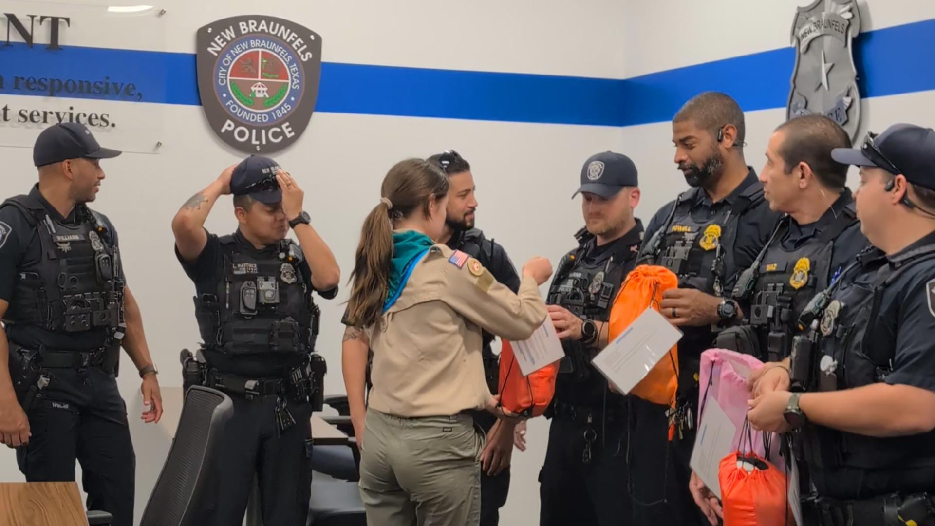 New Braunfels Eagle Scouts equips police with sensory kits for autism ...
