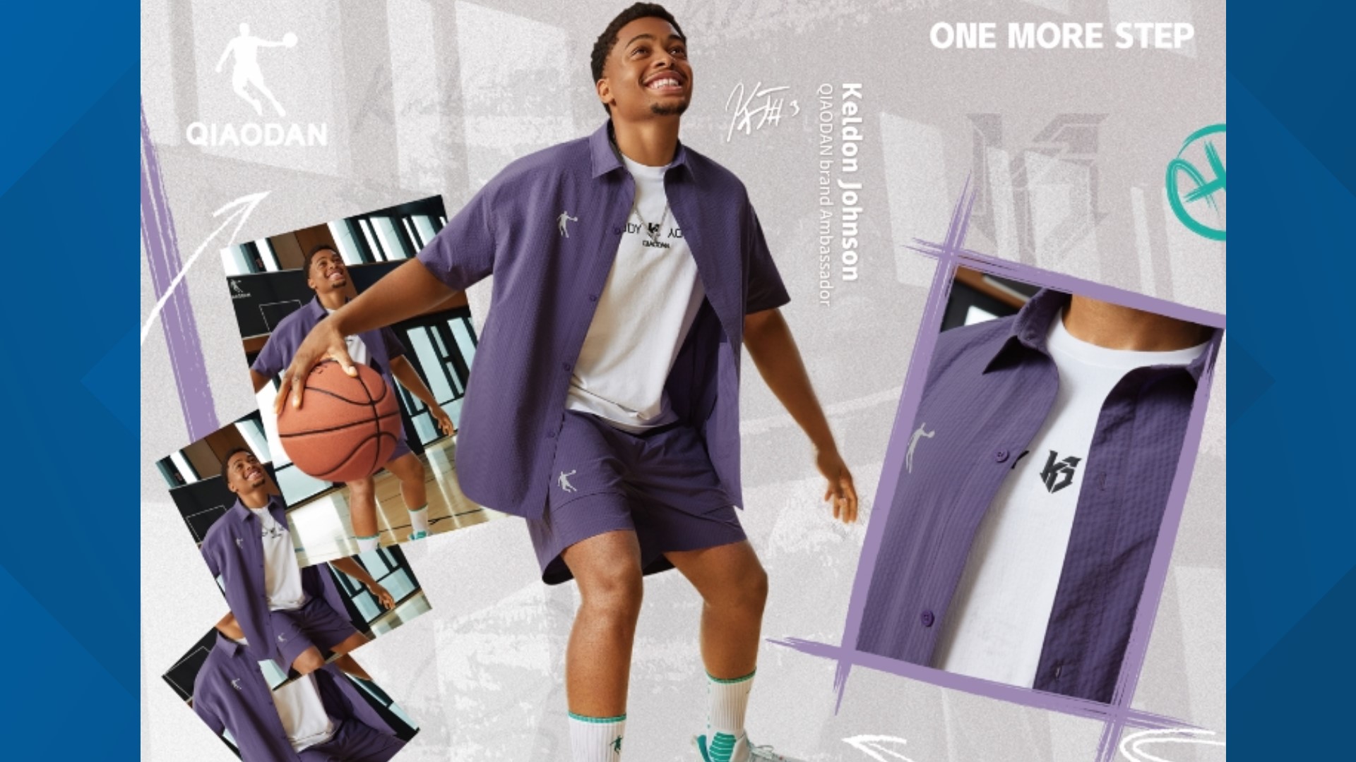 Sneaker company Qiaodan launches Keldon Johnson clothing | kens5.com