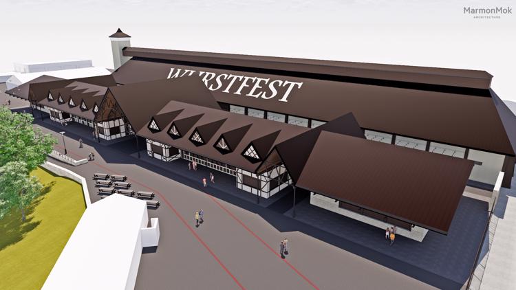Design unveiled of Wurstfest Marktplatz rebuild | kens5.com