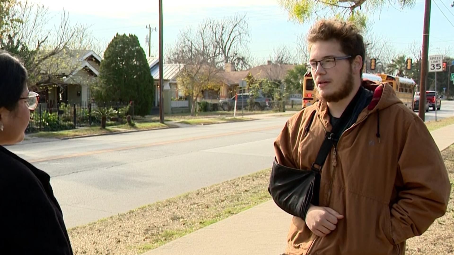 Man hit by stray bullet in southeast San Antonio shooting speaks out ...