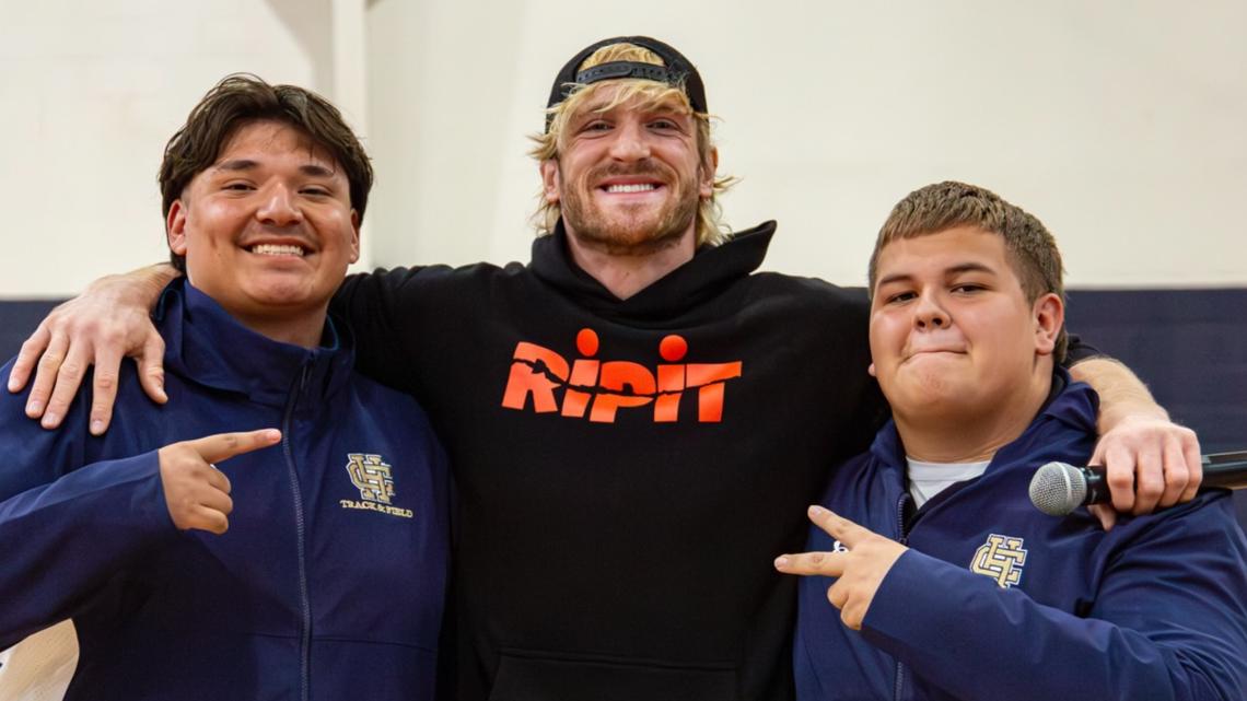Logan Paul visits San Antonio Catholic school ahead of WWE Monday Night ...