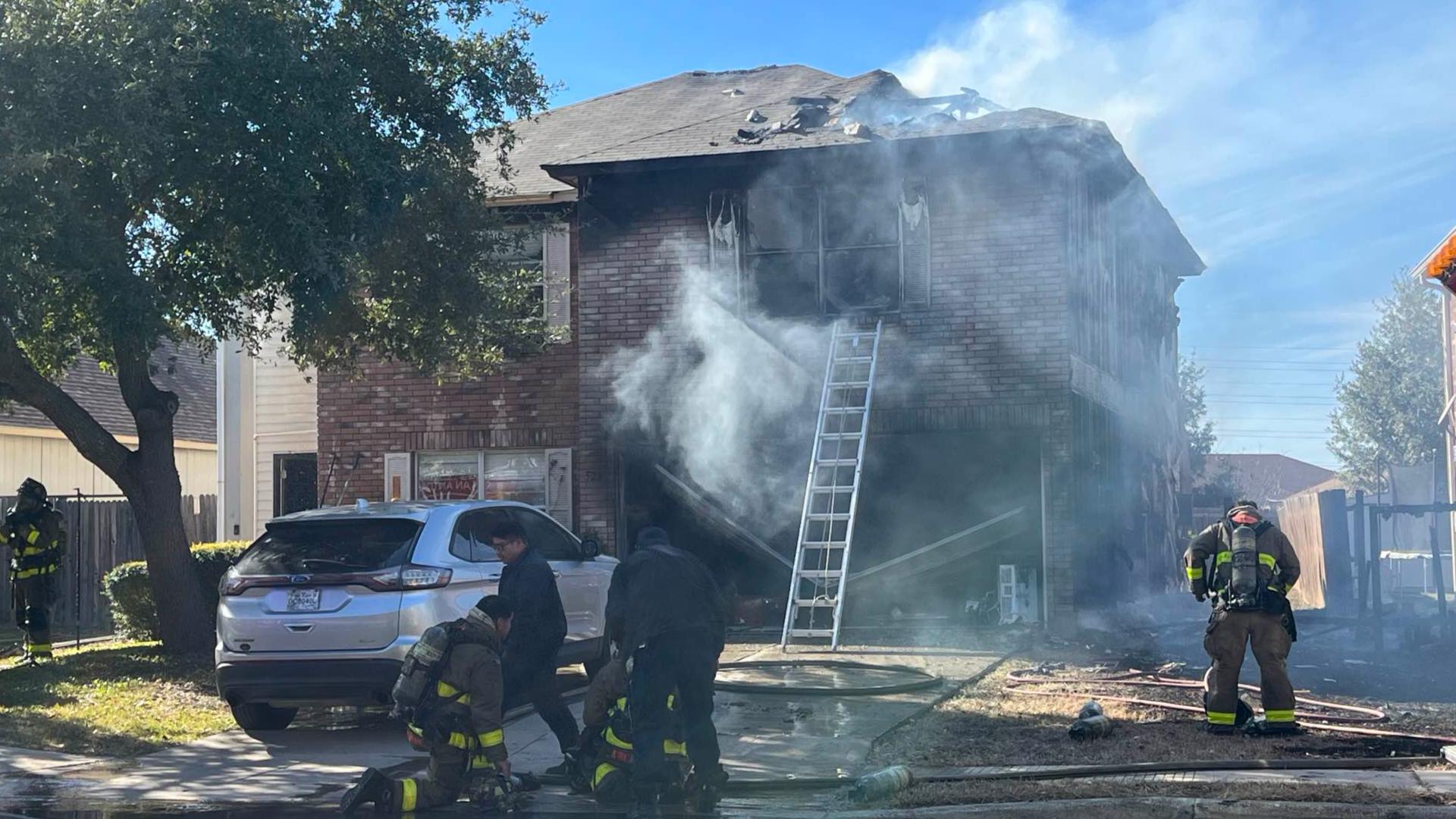 Crews battle fire at two-story house on the northwest side | kens5.com