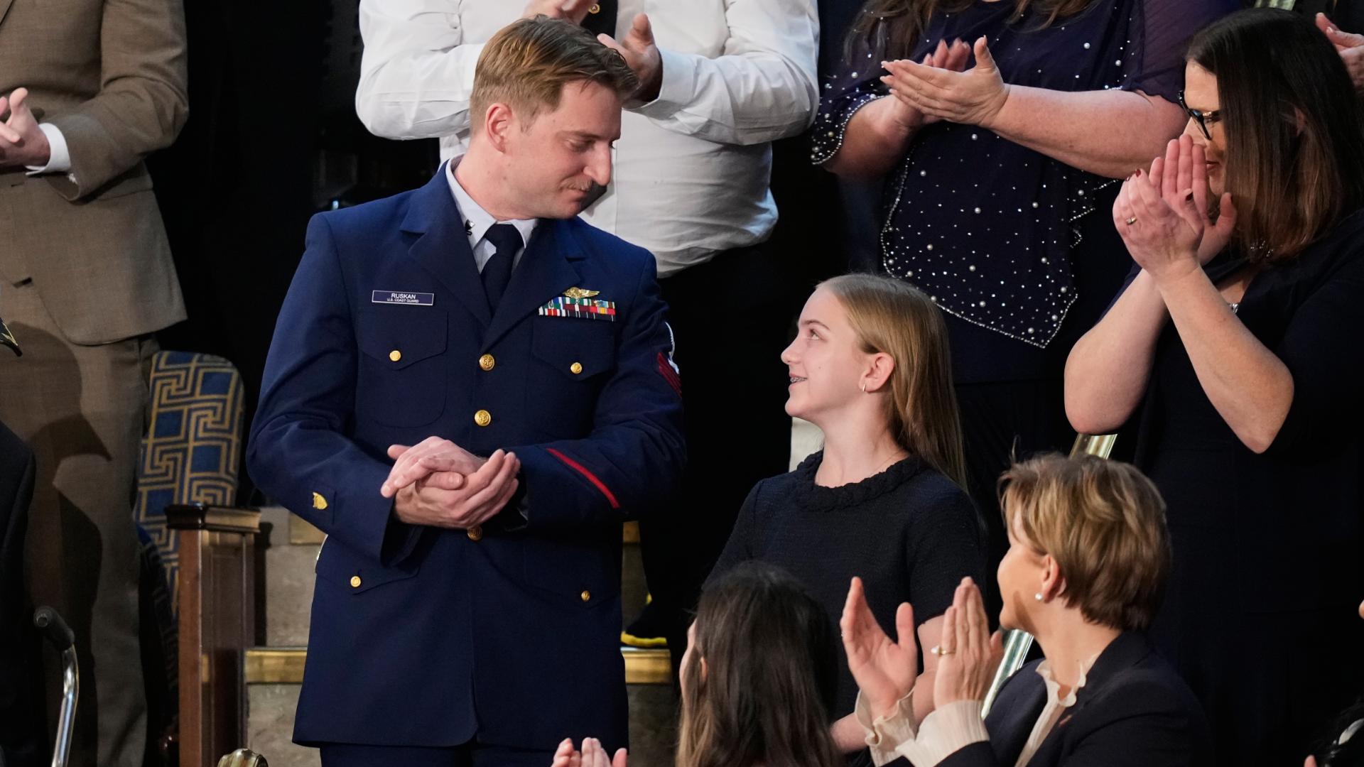 Who is Scott Ruskan, the Coast Guard swimmer honored by President Trump ...