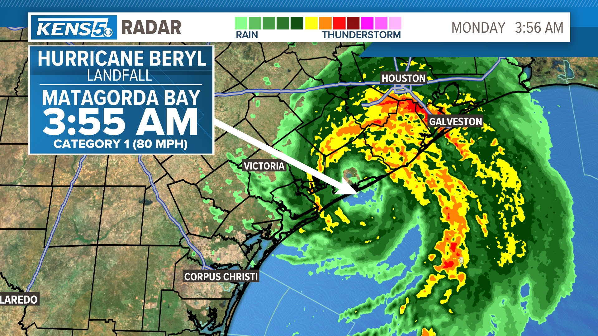 Tracking Beryl and its potential impact on Texas | kens5.com