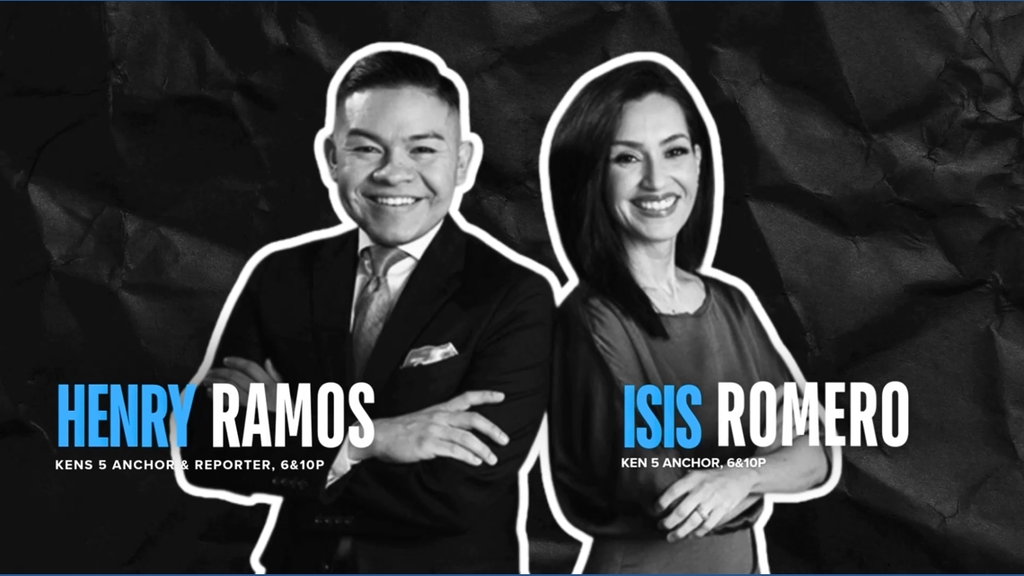 Raining Threes: KENS 5 evening anchors Isis Romero and Henry Ramos ...