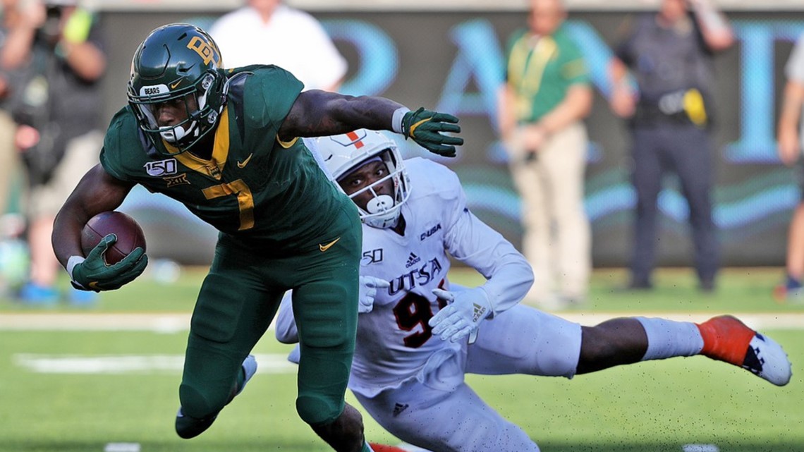 Mims has 3 TD catches for Baylor in 63-14 win over UTSA | kens5.com