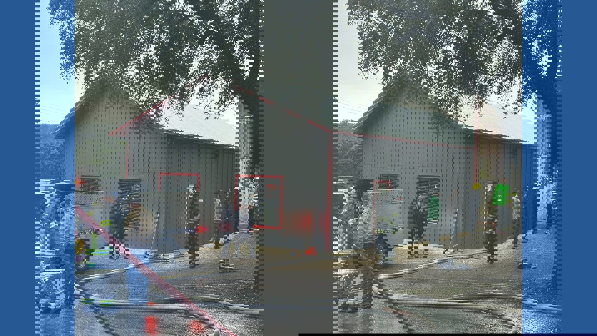 WELDING SPARK STARTS FIREHOUSE ON FIRE - TEXAS | Firefighter Close ...