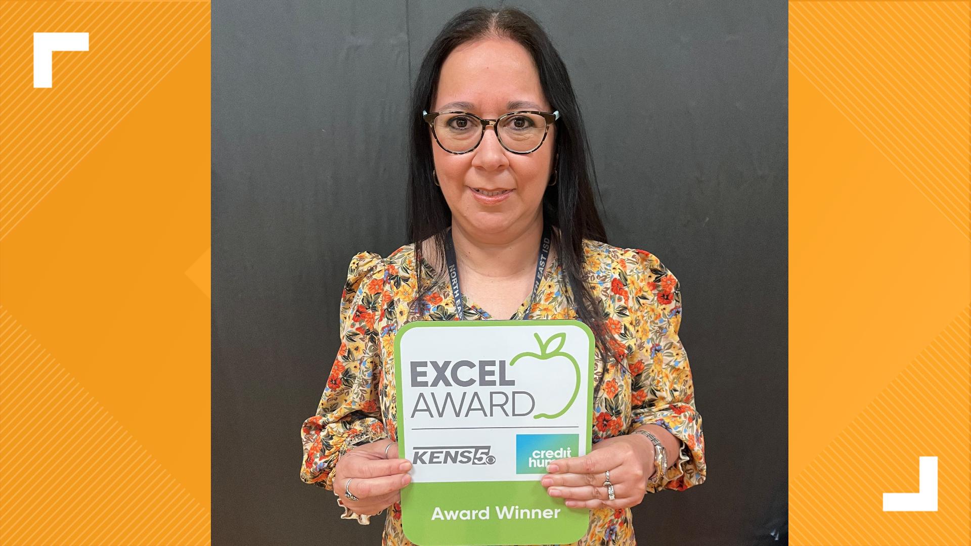 Rosa Carillo wins KENS 5 EXCEL Award for North East ISD | kens5.com