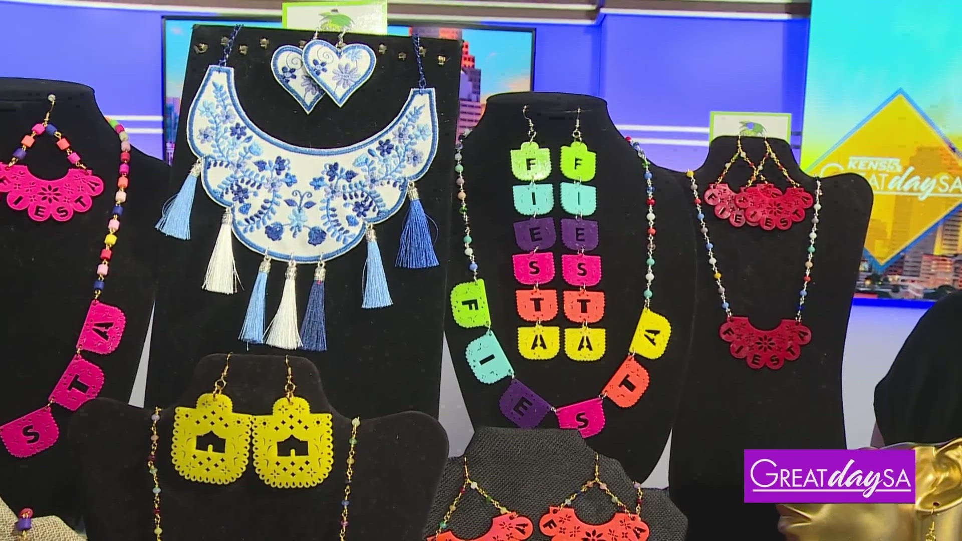 Fiesta-themed earrings & accessories | Great Day SA | kens5.com