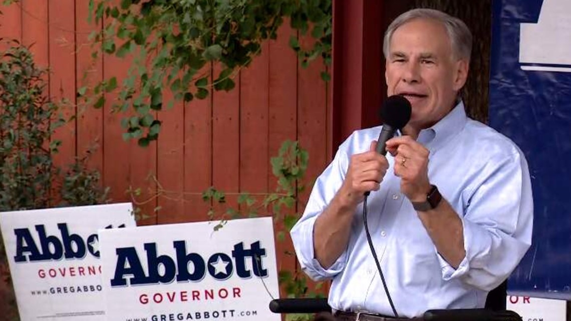 Texas Gov. Abbott campaigns in San Antonio as early voting starts ...